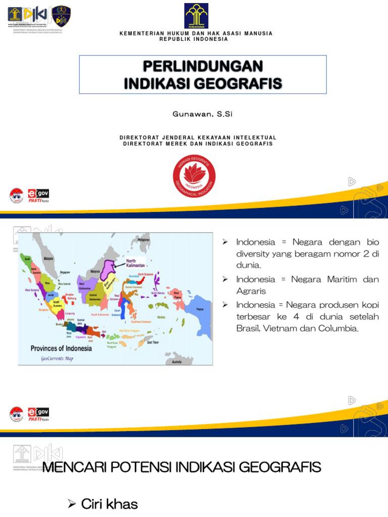 Perlindungan Indikasi Geografis RI | PDF