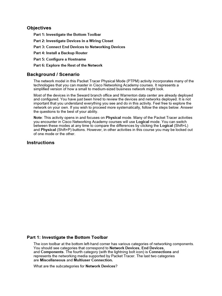 Basisregels Voor Cisco Packet Tracer | PDF | Computer Network | Wireless Access Point