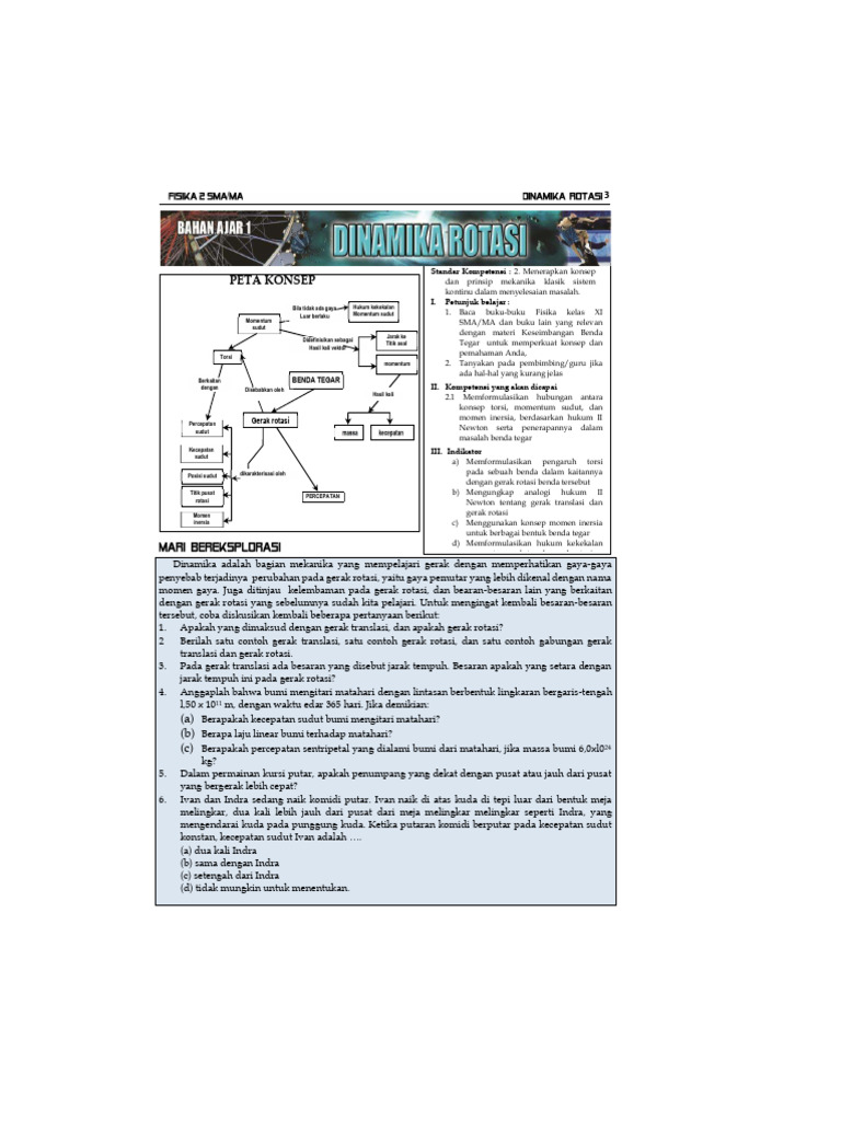 Dinamika Rotasi | PDF