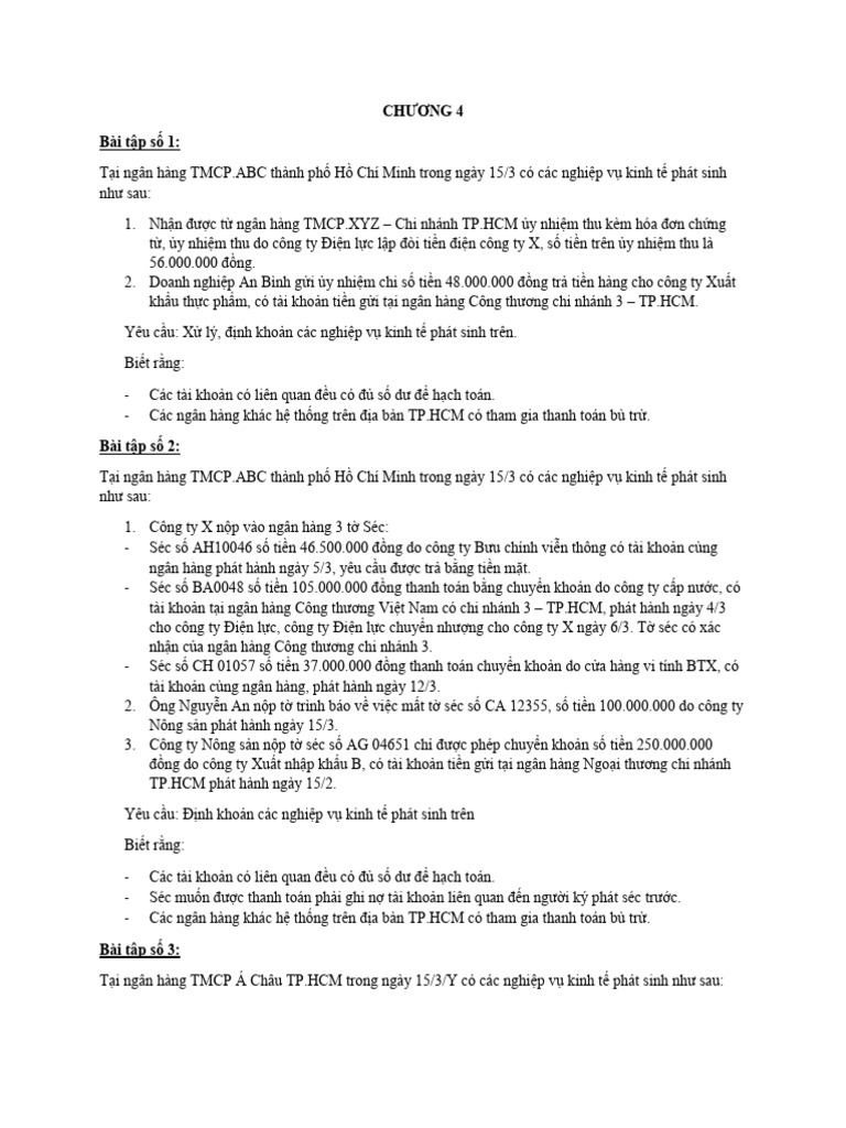 KTNH Chương 4 | PDF