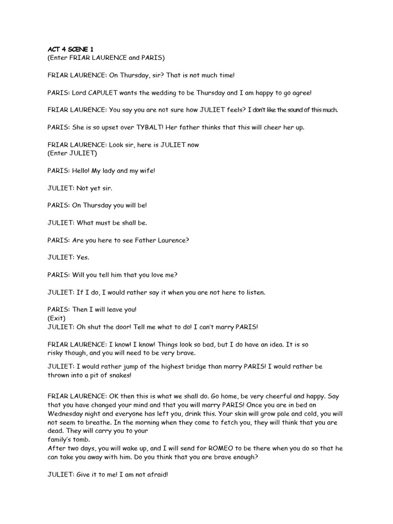 Romeo Juliet - Skit | PDF | Characters In Romeo And Juliet | Romeo And ...