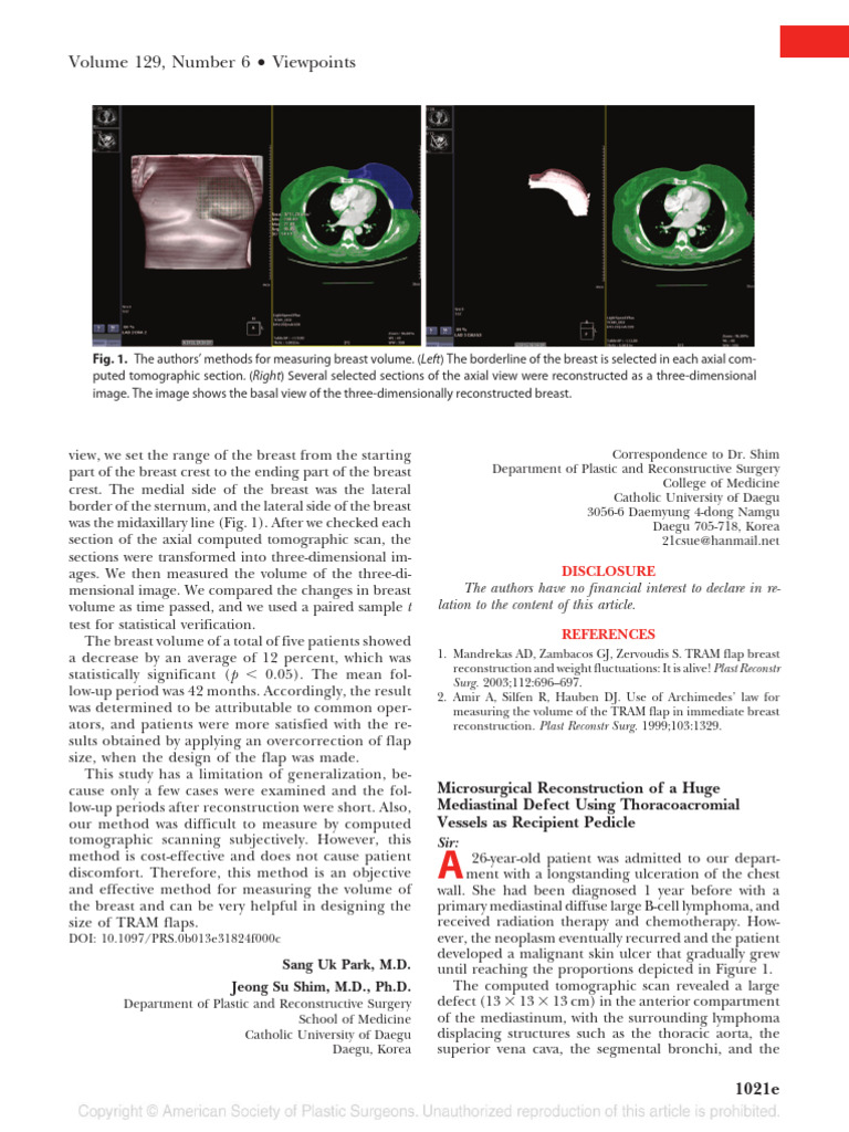 Microsurgical Reconstruction of A Huge Mediastinal Defect Using Thoracoacromial Vessels As ...