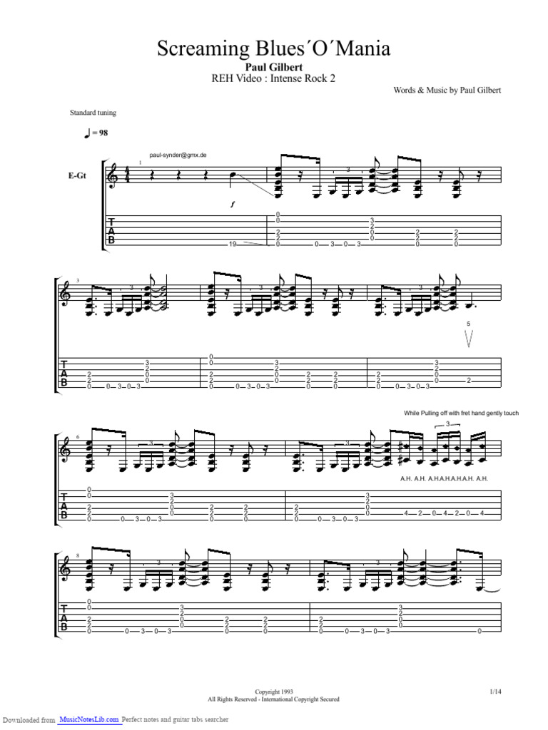 Gilbert Paul-Screaming BluesOMania | PDF | Music Technology | European ...