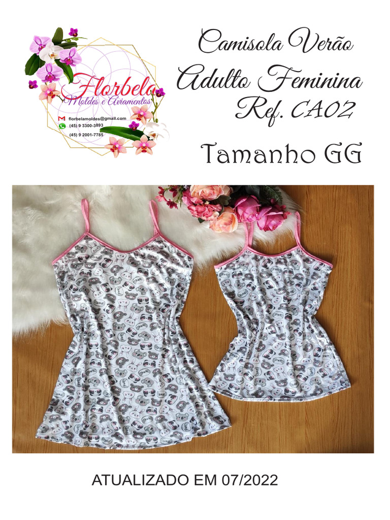 04 - Camisola CA02 Adulto - Tam GG - Atualizado Páginas | PDF