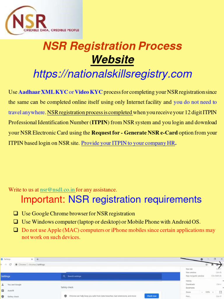 NSR Registration Demo Infosys BPM Limited | PDF | Password | Video
