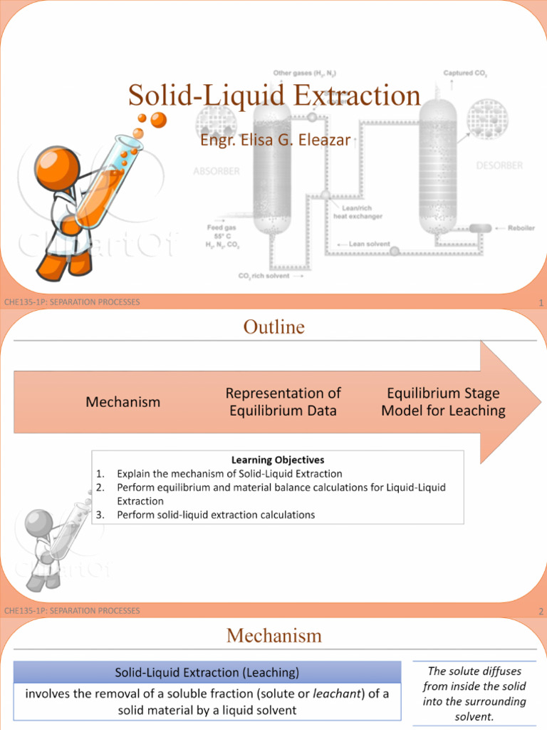 Solid Liquid Extraction | PDF
