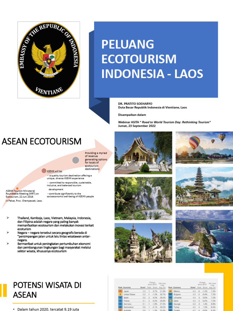 Peluang Ecotourism Indonesia - Laos | PDF