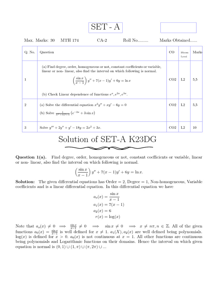 Solutions All GD | PDF | Differential Equations | Equations