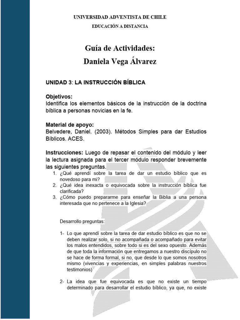 Tarea Individual M3-1 | PDF | Biblia