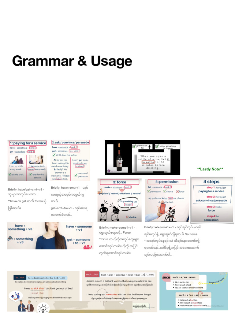 My Grammar Note | PDF