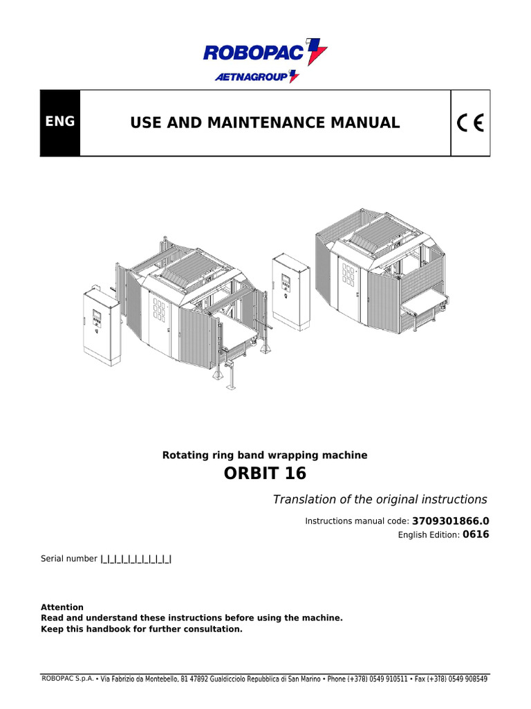 Orbit 16 User Manual | PDF | Safety | Hazards