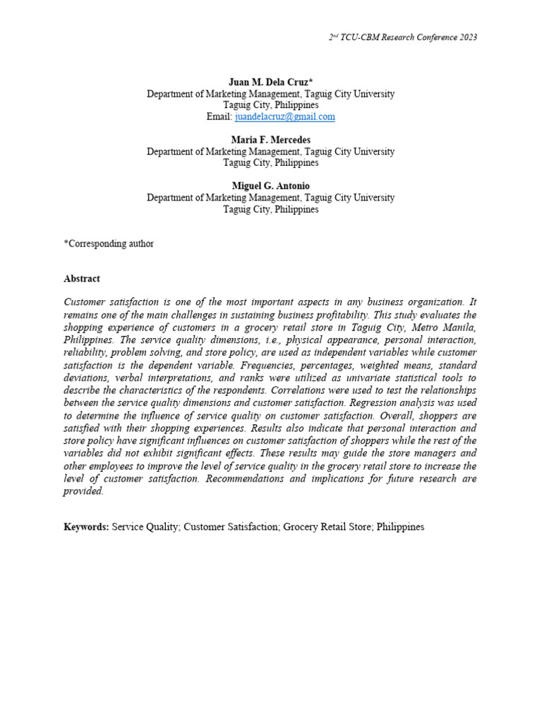 Abstract Template | PDF