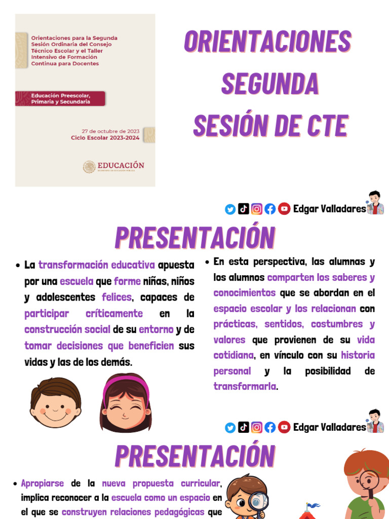 Segunda Sesión Cte Primaria | PDF | Maestros | Enseñando