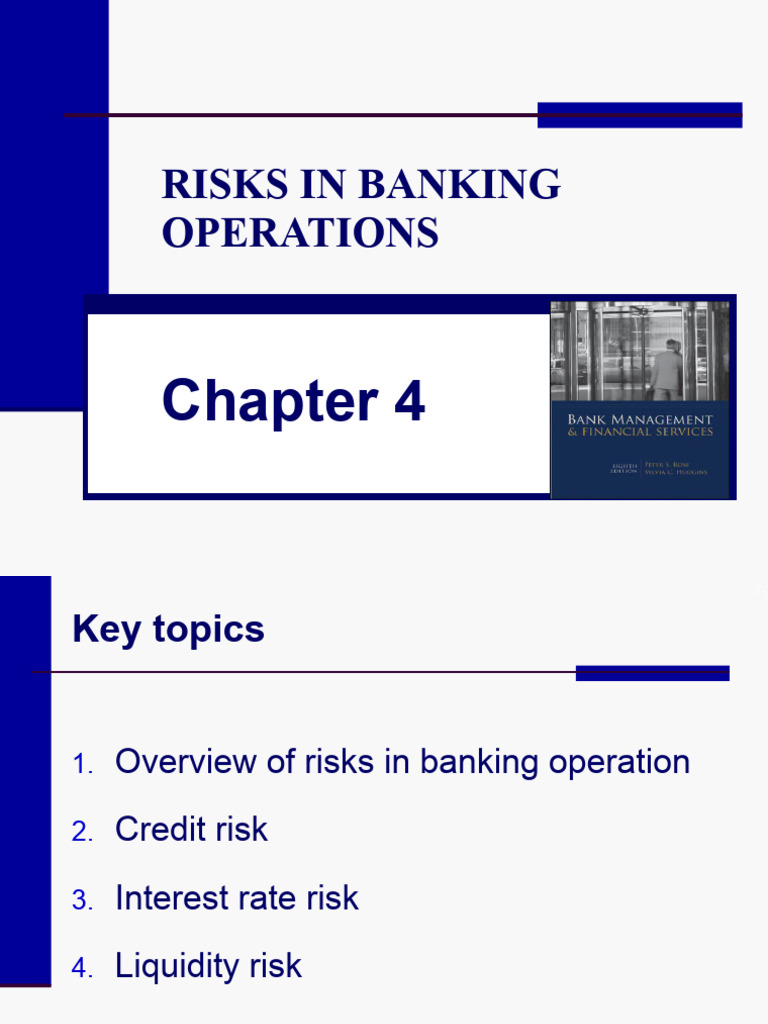 CHAP - 4 - Risks in Banking Operations | PDF | Market Liquidity ...