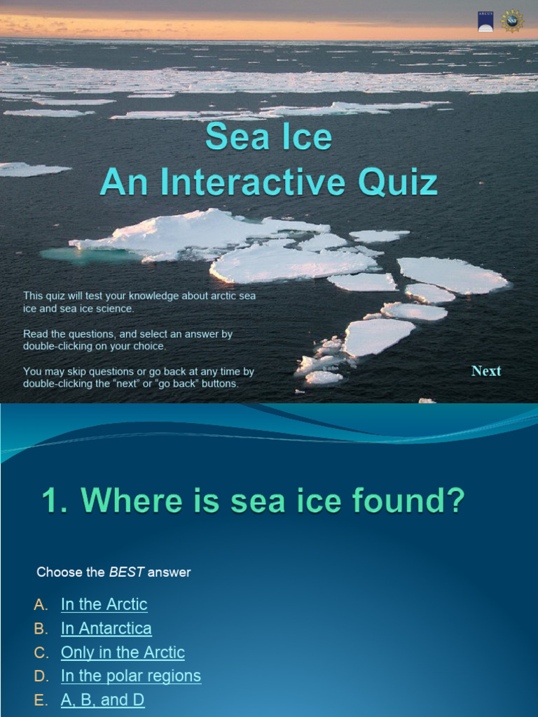 Student Quiz | PDF | Sea Ice | Arctic