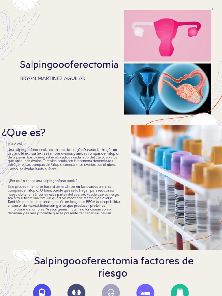 Salpingo Oof Erect Omia | PDF | Cáncer | Ovario