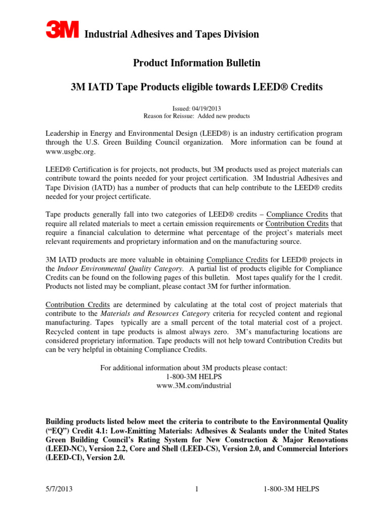 3M 8067 Leed | PDF | Building Technology | Building Engineering