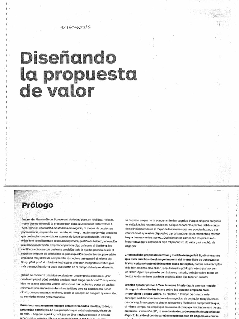 Libro - Diseñando La Propuesta de Valor | PDF