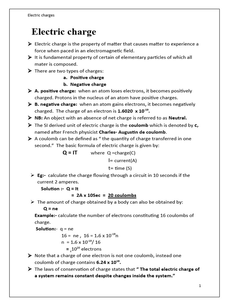Physics | PDF | Electric Charge | Electron