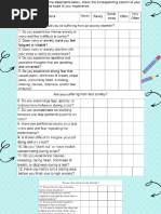 Social Phobia Anxiety Inventory | PDF | Social Anxiety Disorder | Phobia
