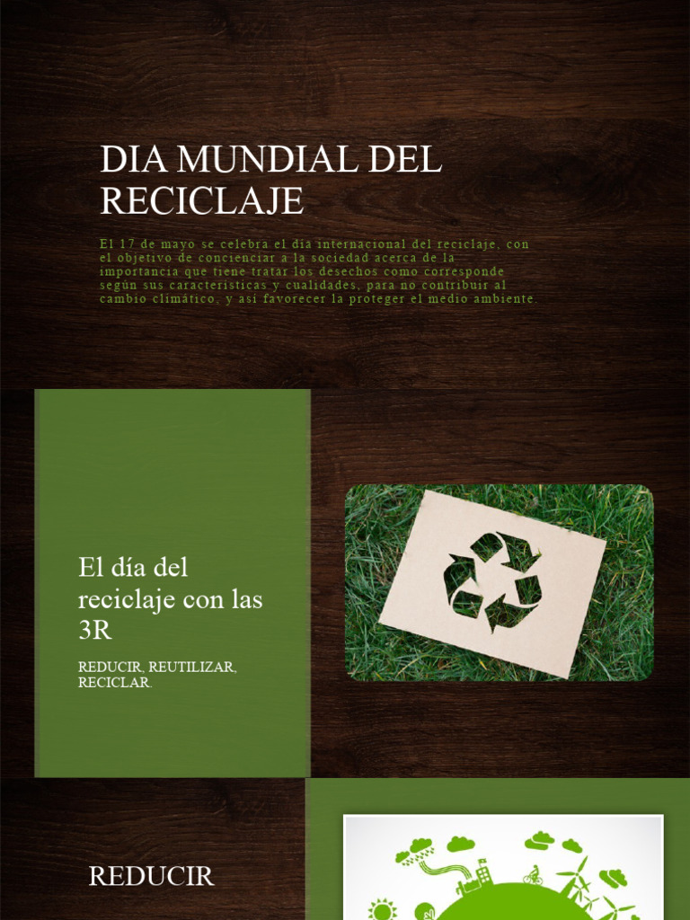 Dia Mundial Del Reciclaje | PDF | Hogar, jardinería y bricolaje