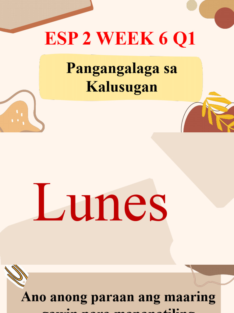 Esp2-Week 6 Q1 | PDF