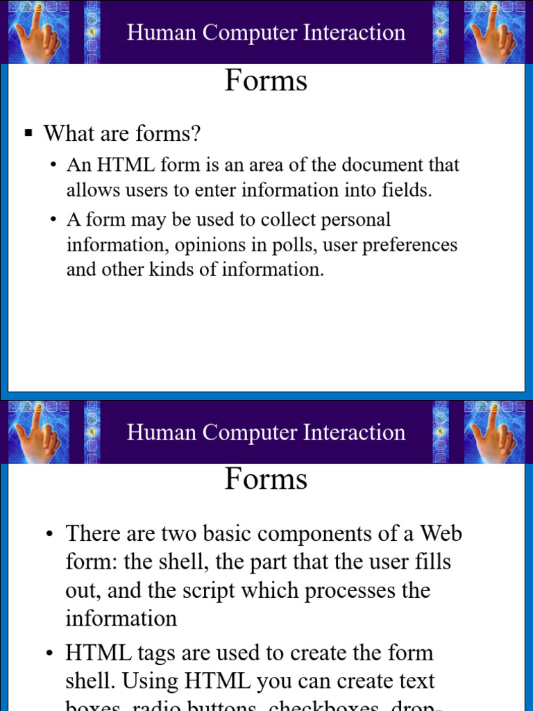 Forms | PDF | Html Element | Menu (Computing)
