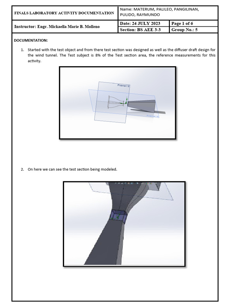 Lab Activity 3 | PDF | Wind Tunnel | Dynamics (Mechanics)