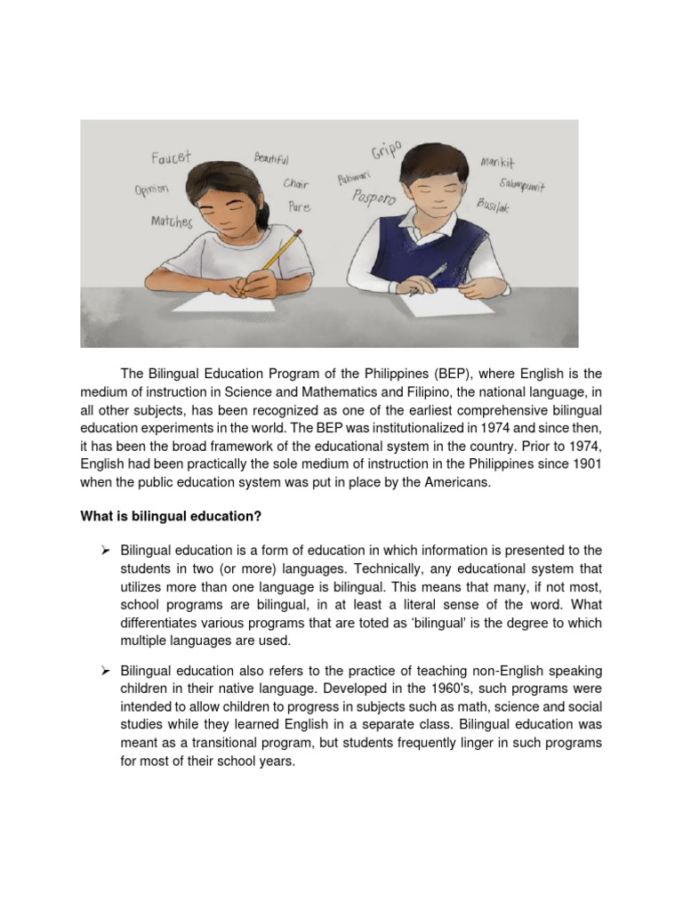 Philippine Bilingual Education Policy Overview | PDF | Multilingualism ...
