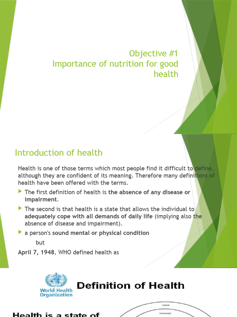 Objective 1 | PDF | Nutrients | Nutrition