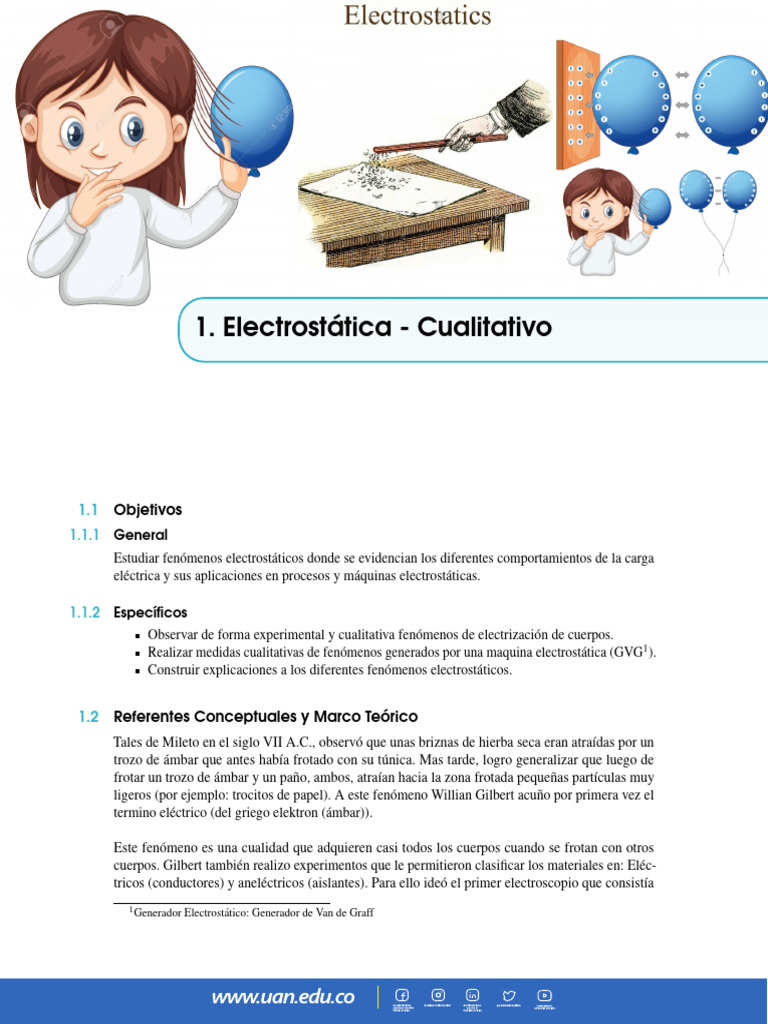Electrostática | PDF | Electrostática | Física Aplicada e Interdisciplinaria