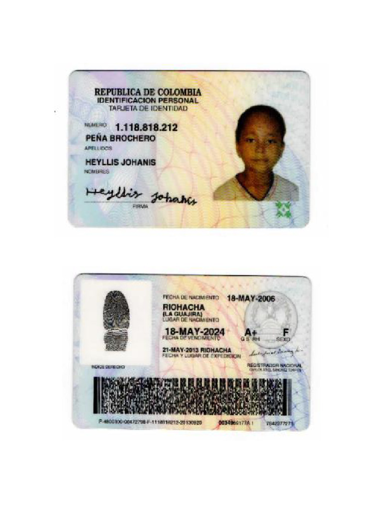 Documento de Identidad | PDF