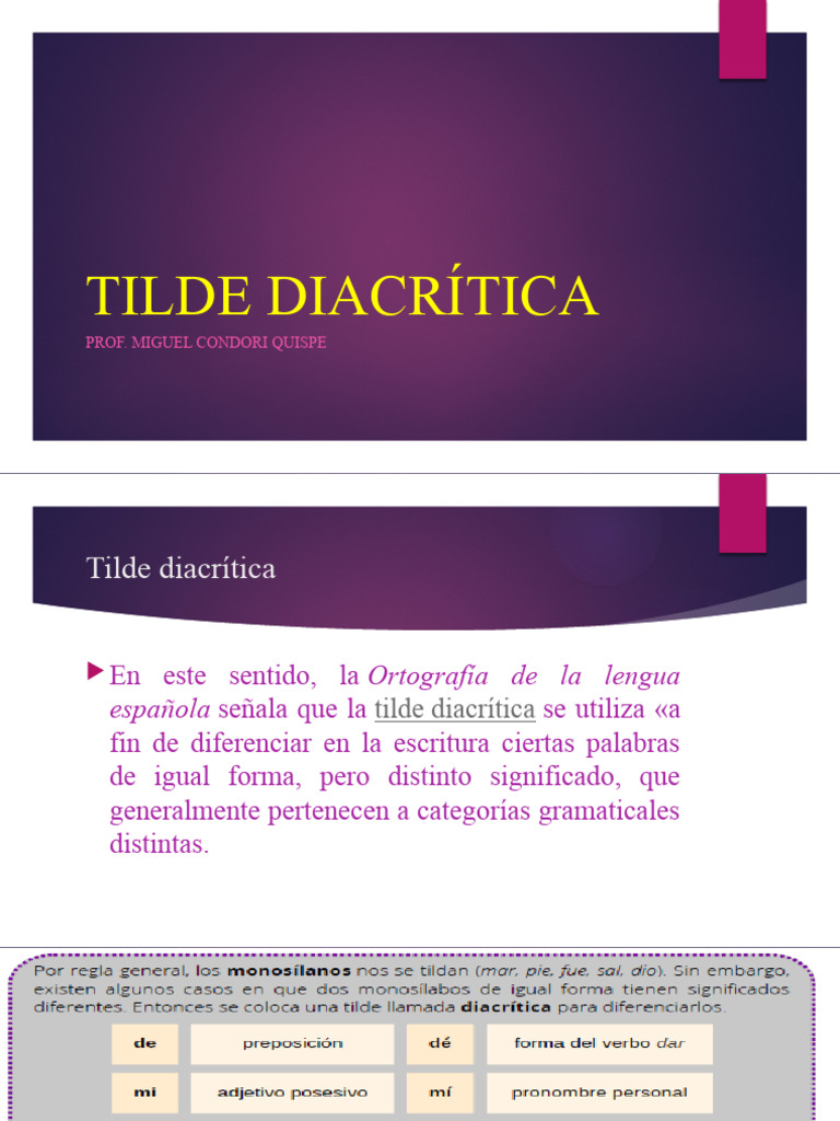 Tilde Diacrítica | PDF