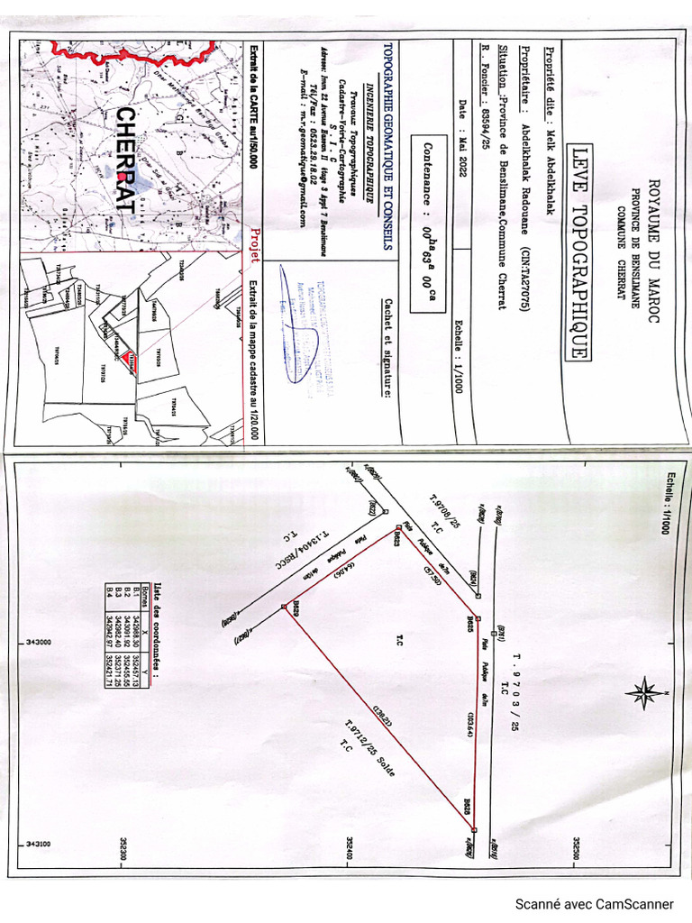 Exemple de Plan Cadastral | PDF