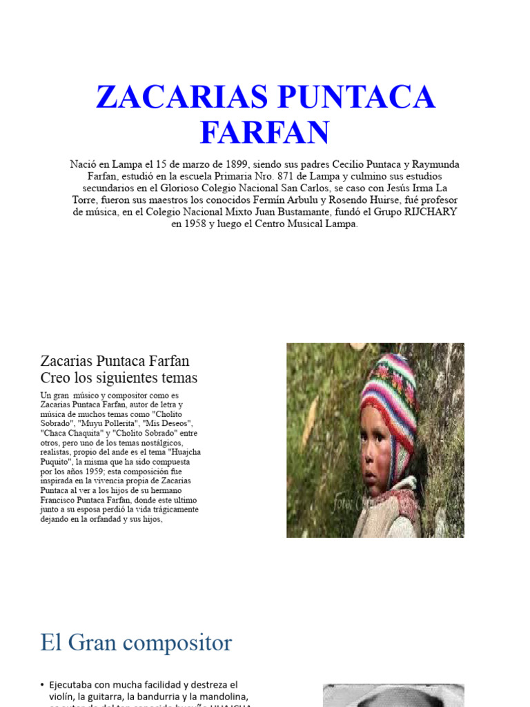 Zacarias Puntaca Farfan | PDF