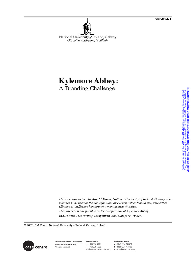 Kylemore Abbey | PDF | Brand