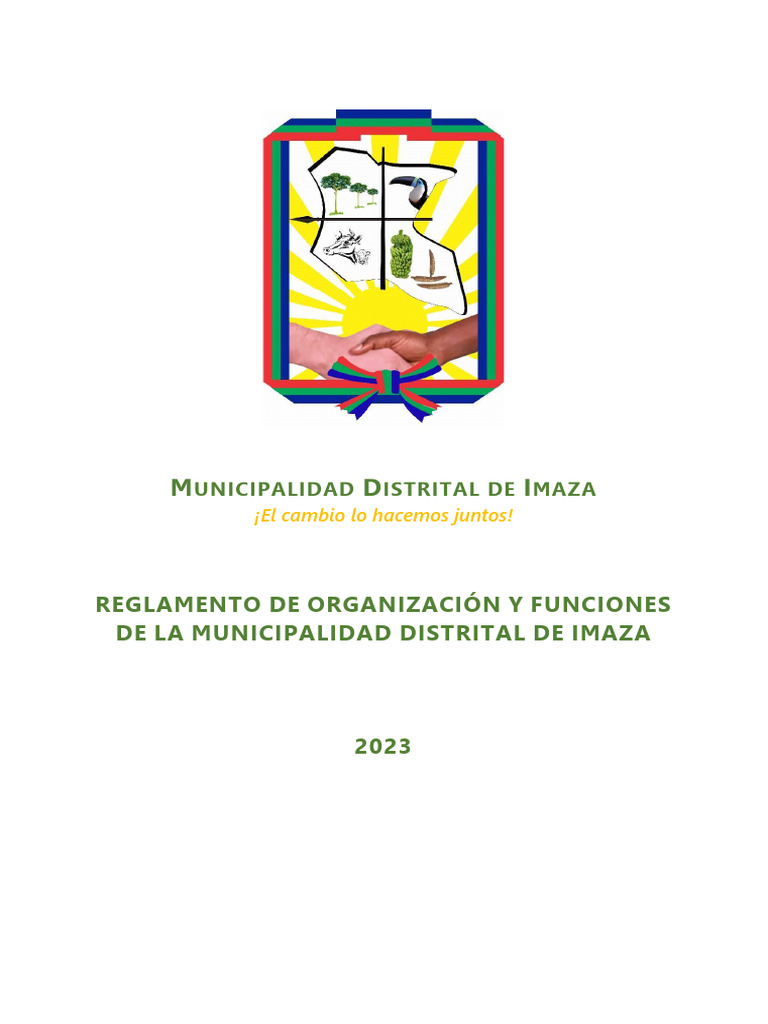 Nuevo Rof 2023 Mdi | PDF | Gobierno local | Alcalde