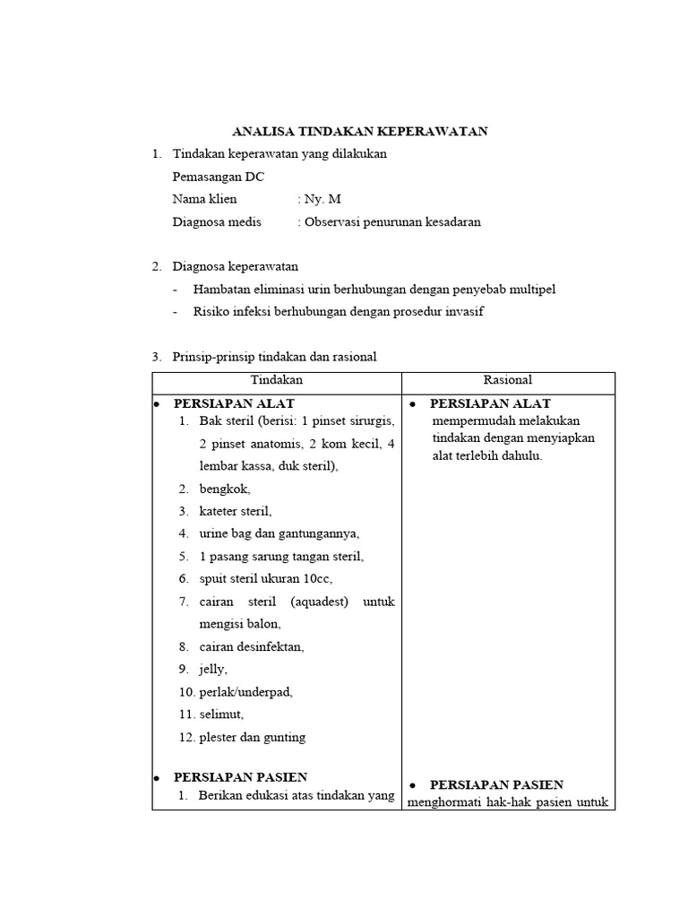 DOPS Pemasangan Kateter Urin | PDF