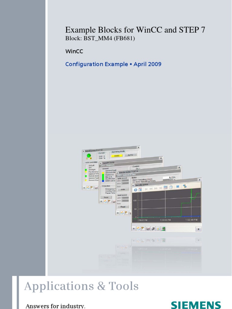 Applications & Tools: Example Blocks For Wincc and Step 7 | PDF ...