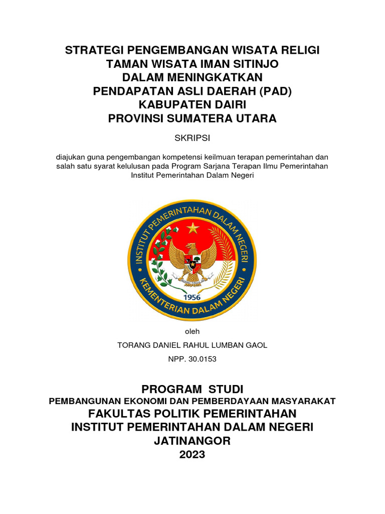 30.0153 - Torang Daniel Rahul LumbanGaol - C1 - Kelas Selaparang 2 ...
