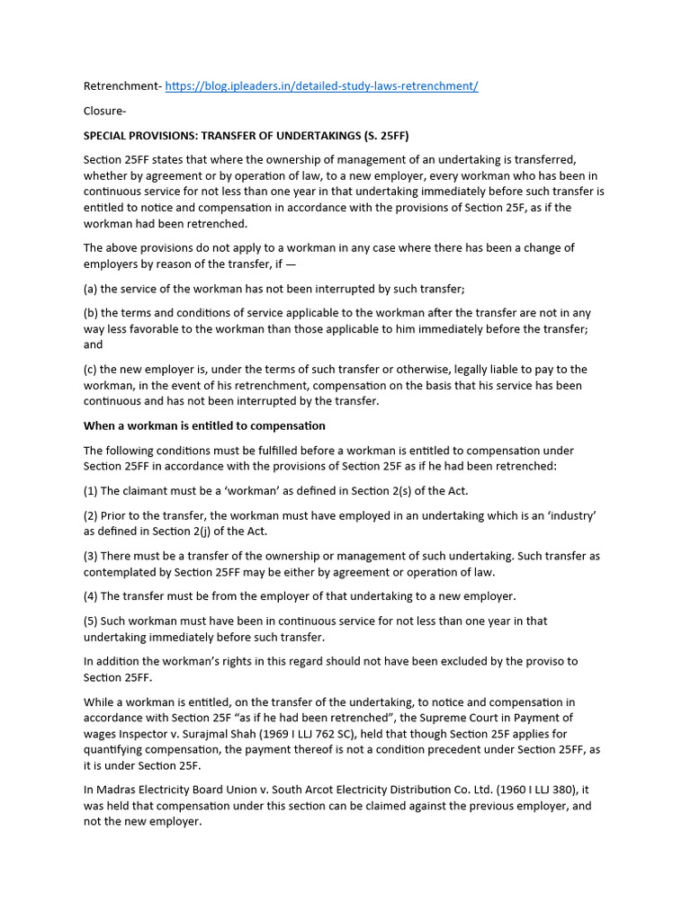 Retrenchment | PDF | Employment | Justice Retrenchment | PDF | Employment | Justice