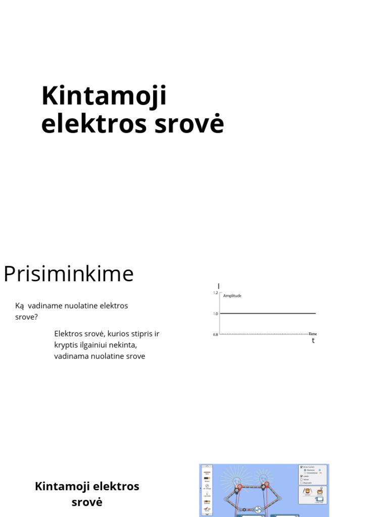 Kintamoji Elektros Srove | PDF