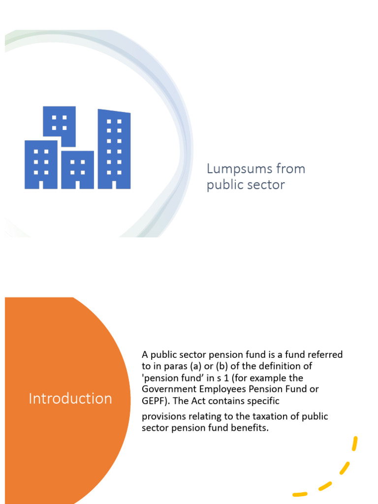 Lumpsums From Public Sector | PDF