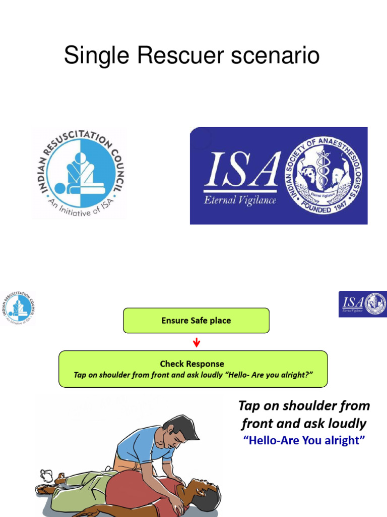 Single Rescuer CPR Guidelines | PDF | Cardiopulmonary Resuscitation | Pulse