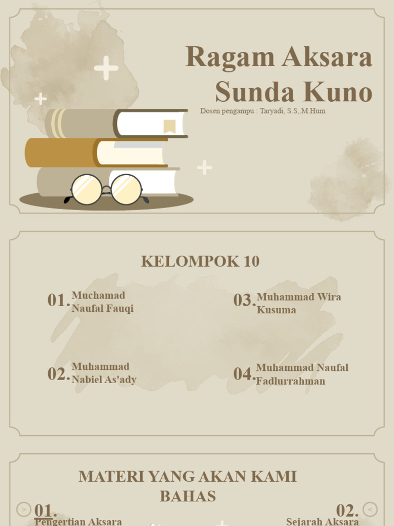 Ragam Aksara Sunda Kuno - Sastra Sunda | PDF