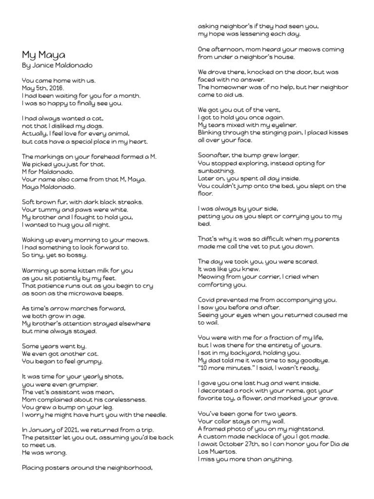 What Have You Lost Poem Template 1 | PDF