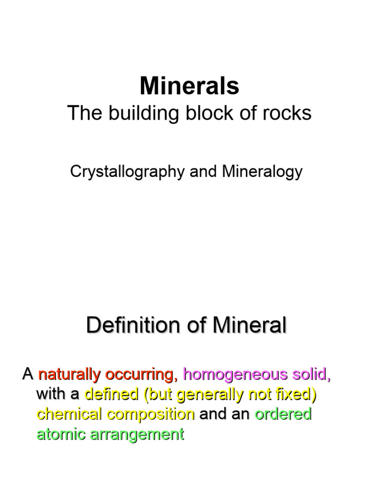 Crystallography | PDF | Minerals | Condensed Matter Physics