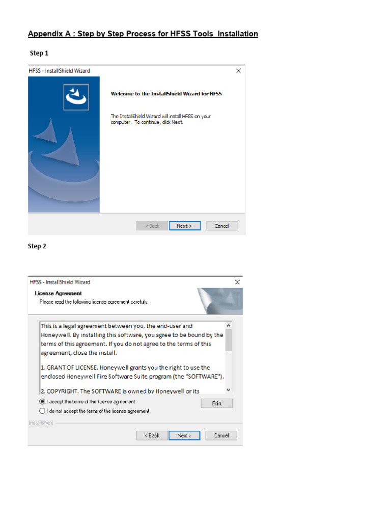 HFSS Installation Instructions | PDF