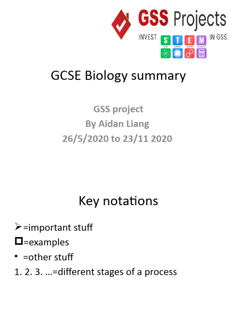 GCSE Biology Summary 20 | PDF | Dna | Osmosis