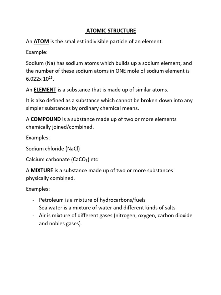 Atomic Structure | PDF | Atoms | Proton